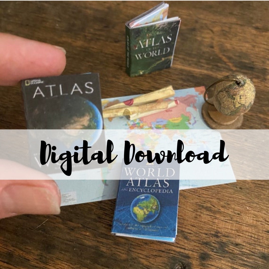 Atlas Book Set DIY Digital Download - Etsy