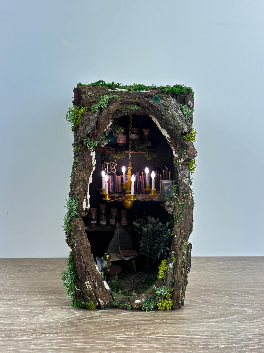 Handmade Fairy Book Nook: Magical Shelf Insert With Lights - Etsy