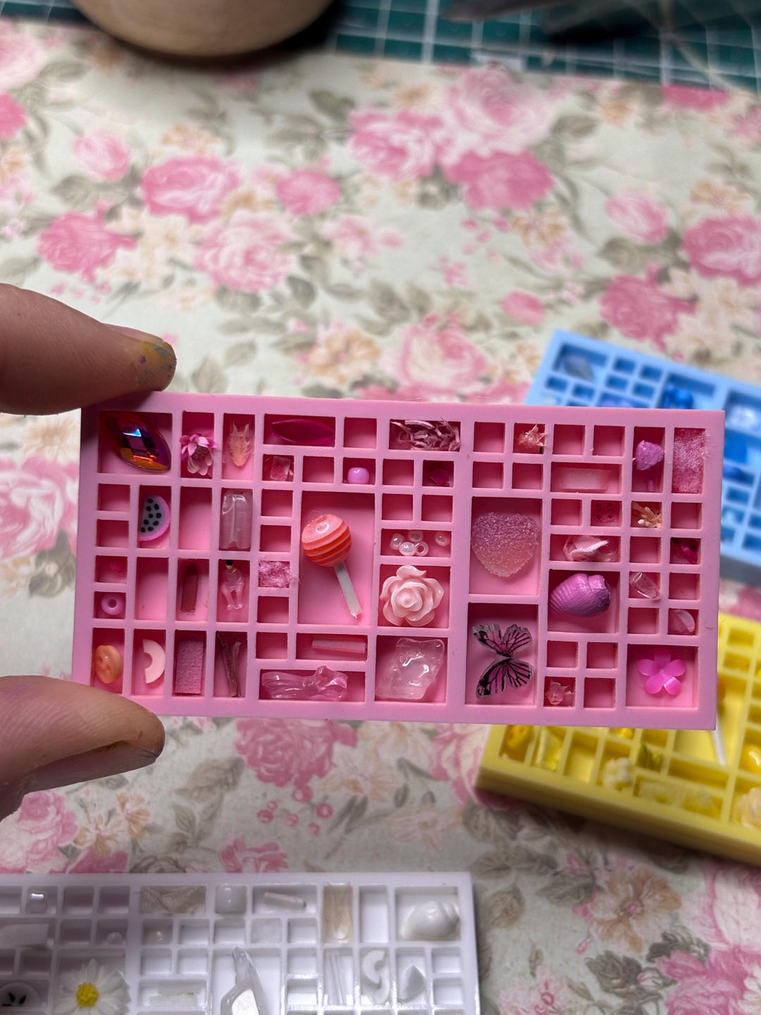 Colorful Miniature Printers Tray - Handmade Dollhouse Trinket (1:12 ...