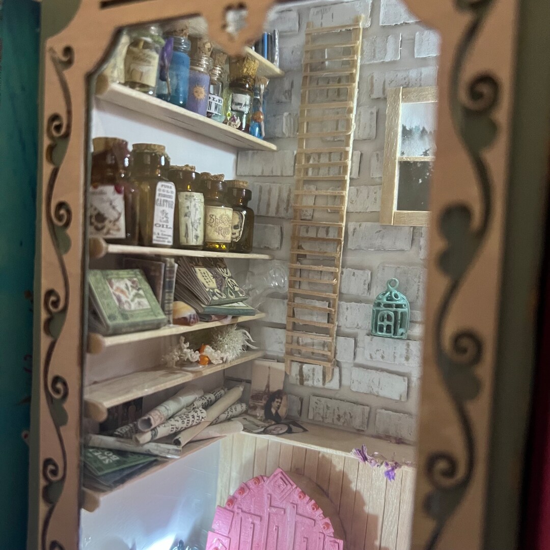 Pink Fairy Book Nook Diorama Book Nook Shelf Insert Fairy - Etsy Australia
