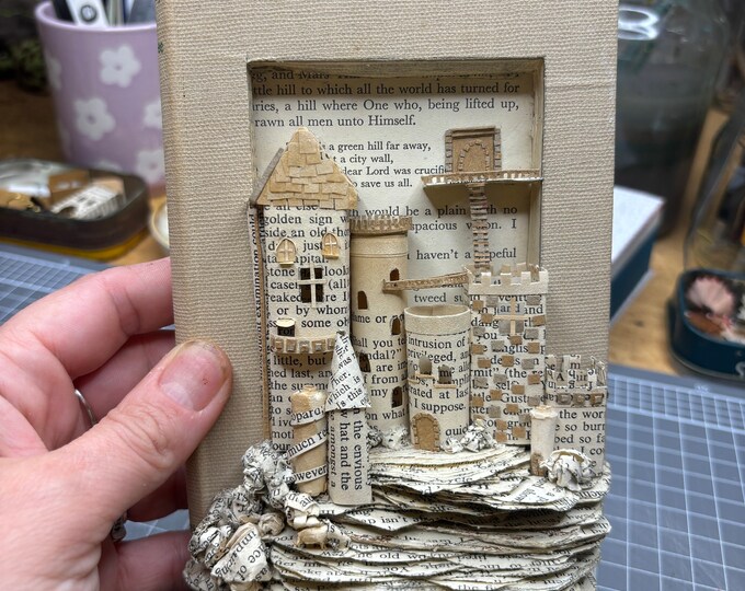 Miniature Book Art, Curiosities, Miniature Castle Scene, Secret World ...