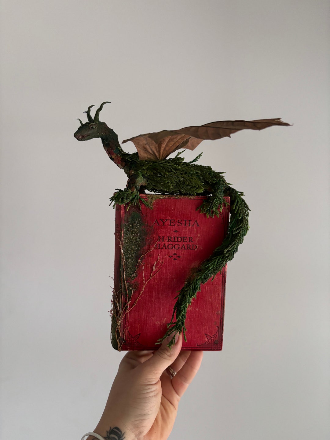 Dragon Book Nook, Curiosity, Witches Miniature Book Nook, Secret World ...