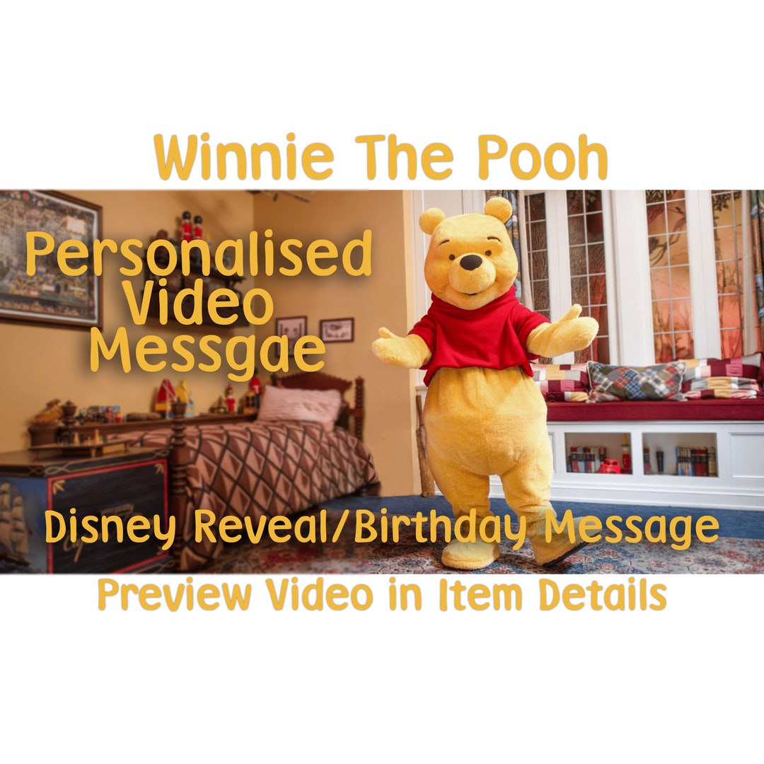 Winnie the Pooh - Personalised Surprise Video Message, Reveal Your ...