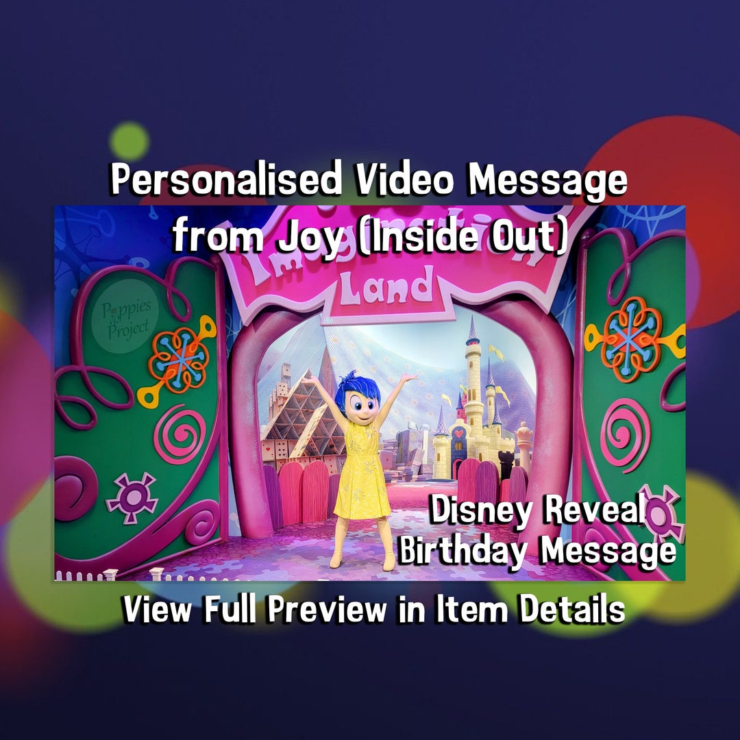 Personalised Message From Joy (inside Out) - Reveal Your Magical Trip ...