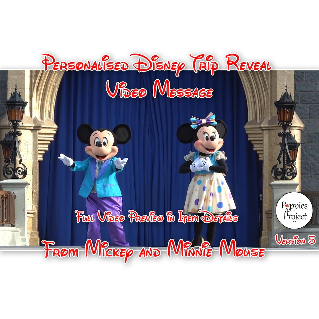 Disney - Personalised Mickey and Minnie - Surprise Video Message ...