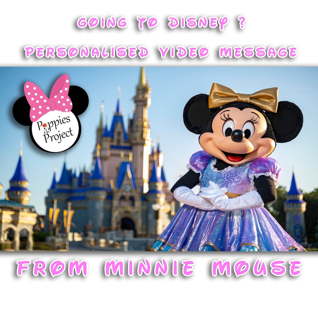 Personalised Video Message From Minnie - Reveal Your Magical Trip - Etsy