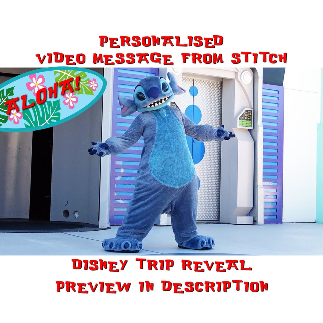 Personalised Video Message From Stitch - Reveal Your Magical Trip ...