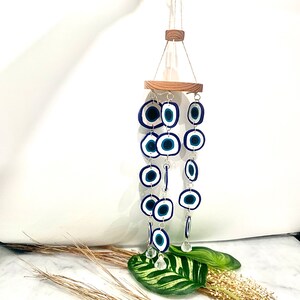 Evil Eye Wind Chime Evil Eye Wall Hanging Evil Eye Outdoor Reclaimed ...