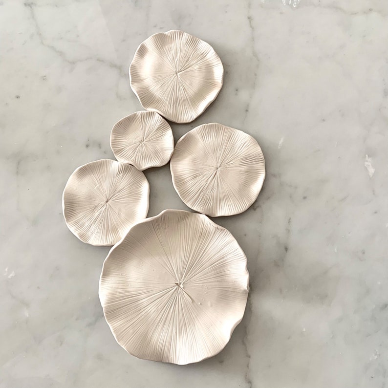 5 Sea Mushrooms Corals Clay Sculpture 3D Wall Sculpture Art - Etsy