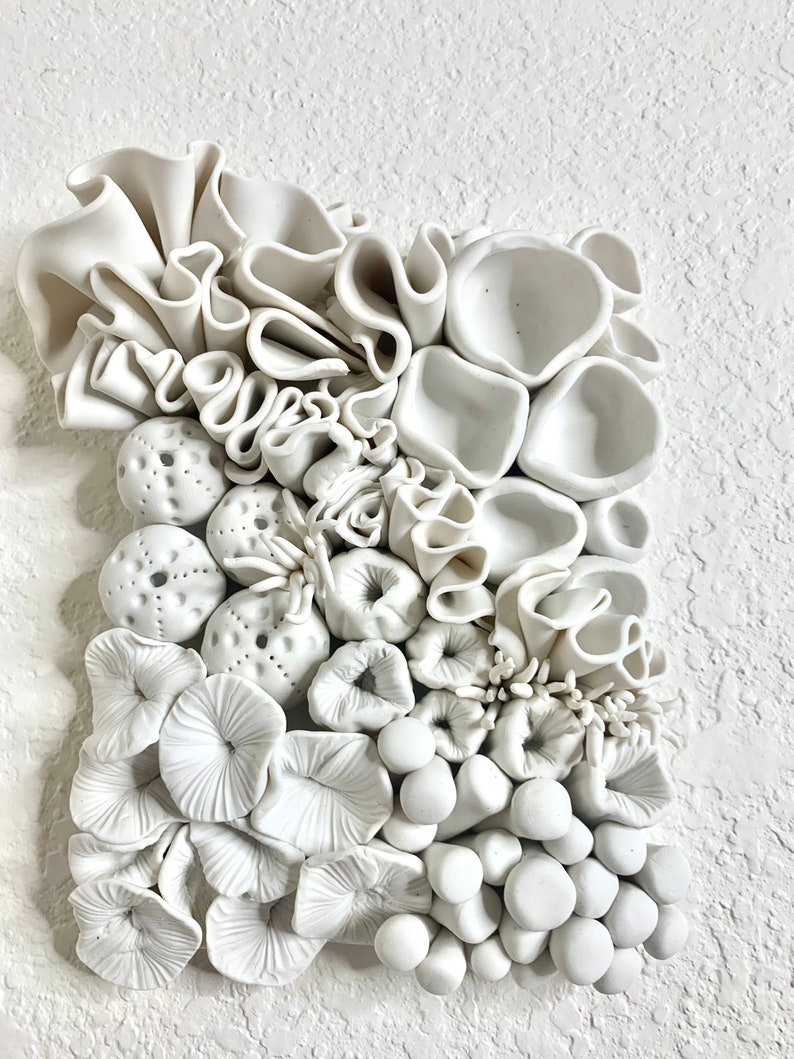 White Coastal Decor 3D Wall Art Sea Wall Sculpture Beach - Etsy