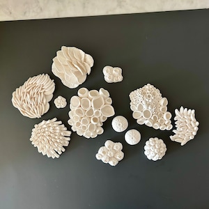 Wall Art Installation Corals, 3D Wall Art Costal, Sea Wall Sculpture ...