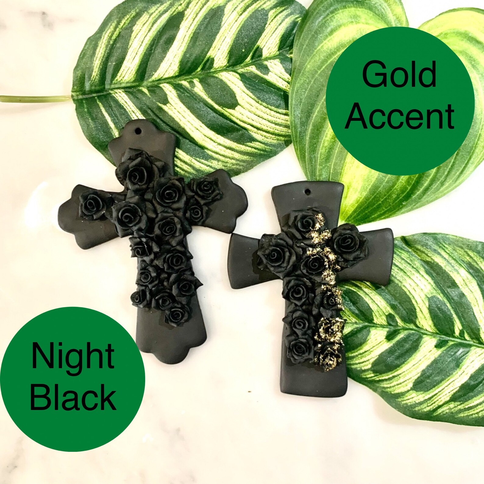 Black Roses Crucifix Black and Gold Wall Crucifix Elegant - Etsy
