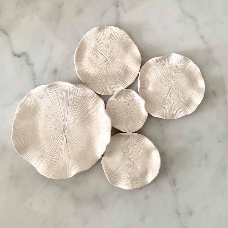 5 Sea Mushrooms Corals Clay Sculpture 3D Wall Sculpture Art - Etsy