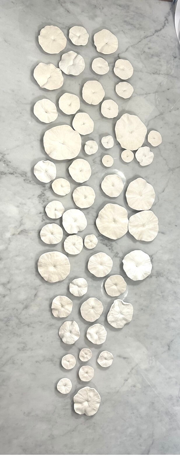 Wall Sculpture Modern Clay Wall Art Coral Wall Sculpture - Etsy