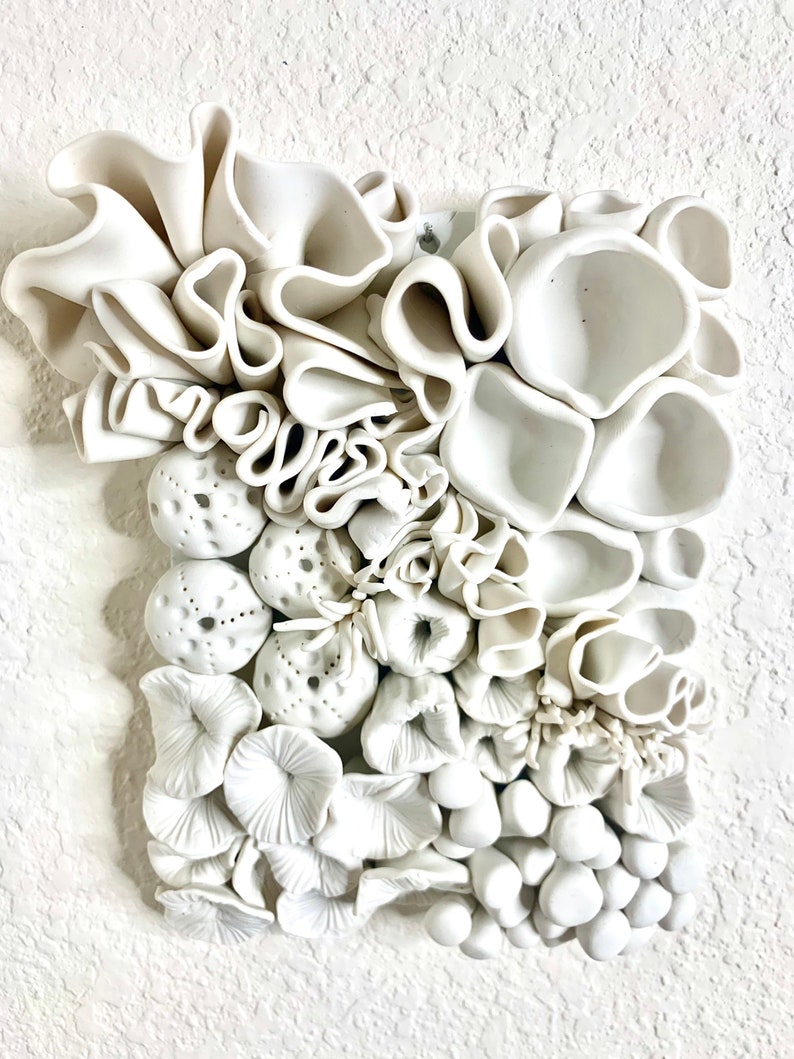White Coastal Decor 3D Wall Art Sea Wall Sculpture Beach - Etsy