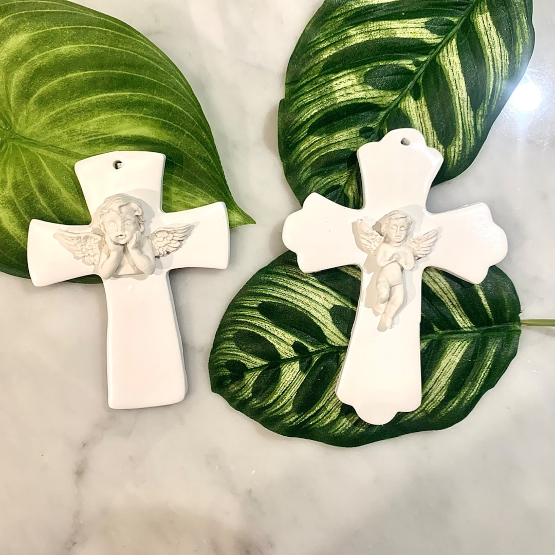 Small Cross With Angel for Child Loss Baby Bereavement Cherub Comfort ...