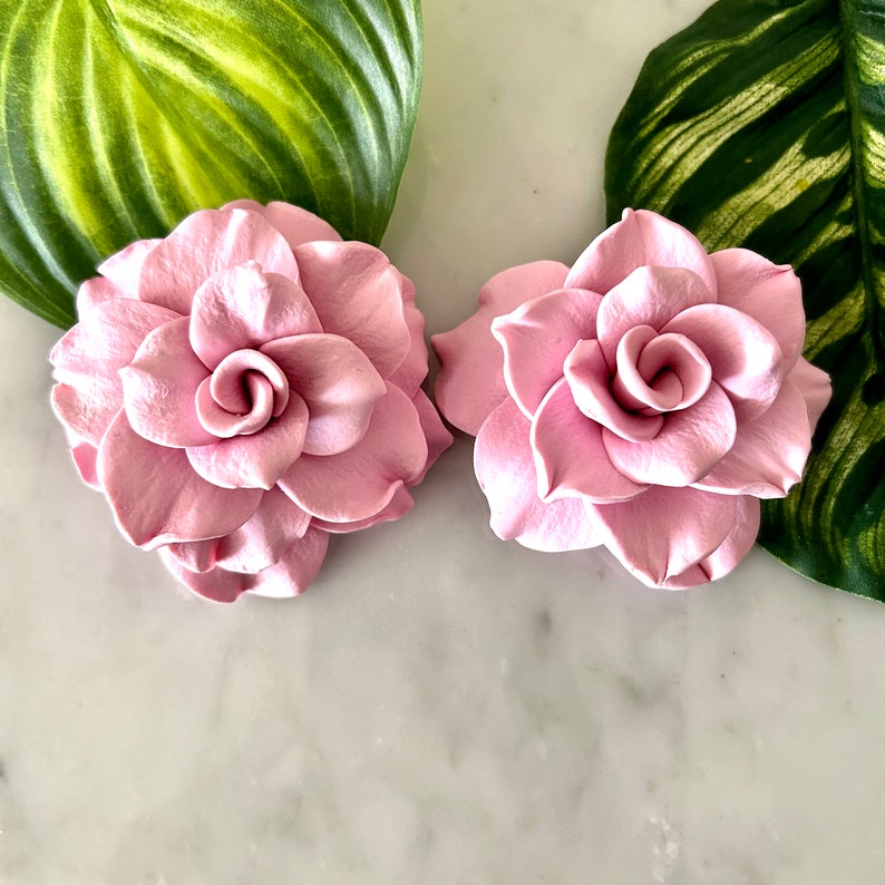 Wall Sculpture Flowers Polymer Clay Rose 3D Wall Art Clay - Etsy