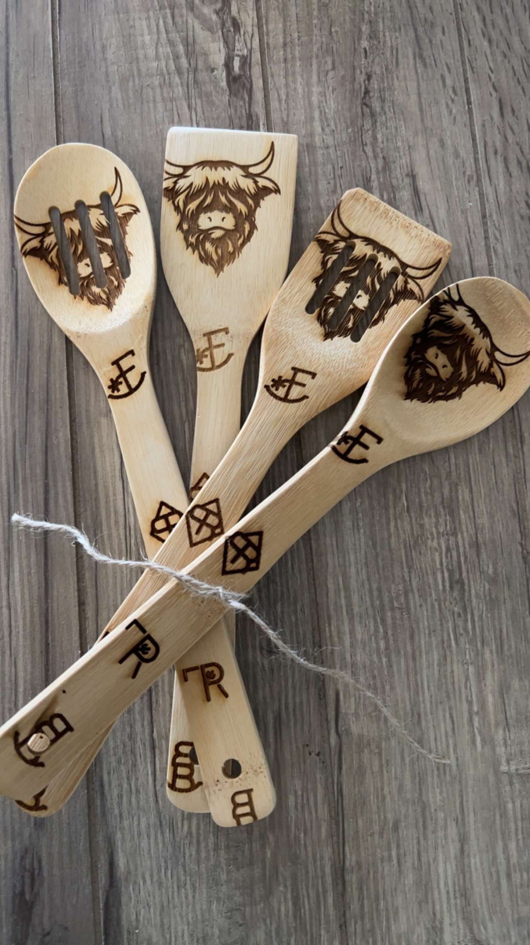 Laser Engraved Spring Mixing Spoons - Etsy