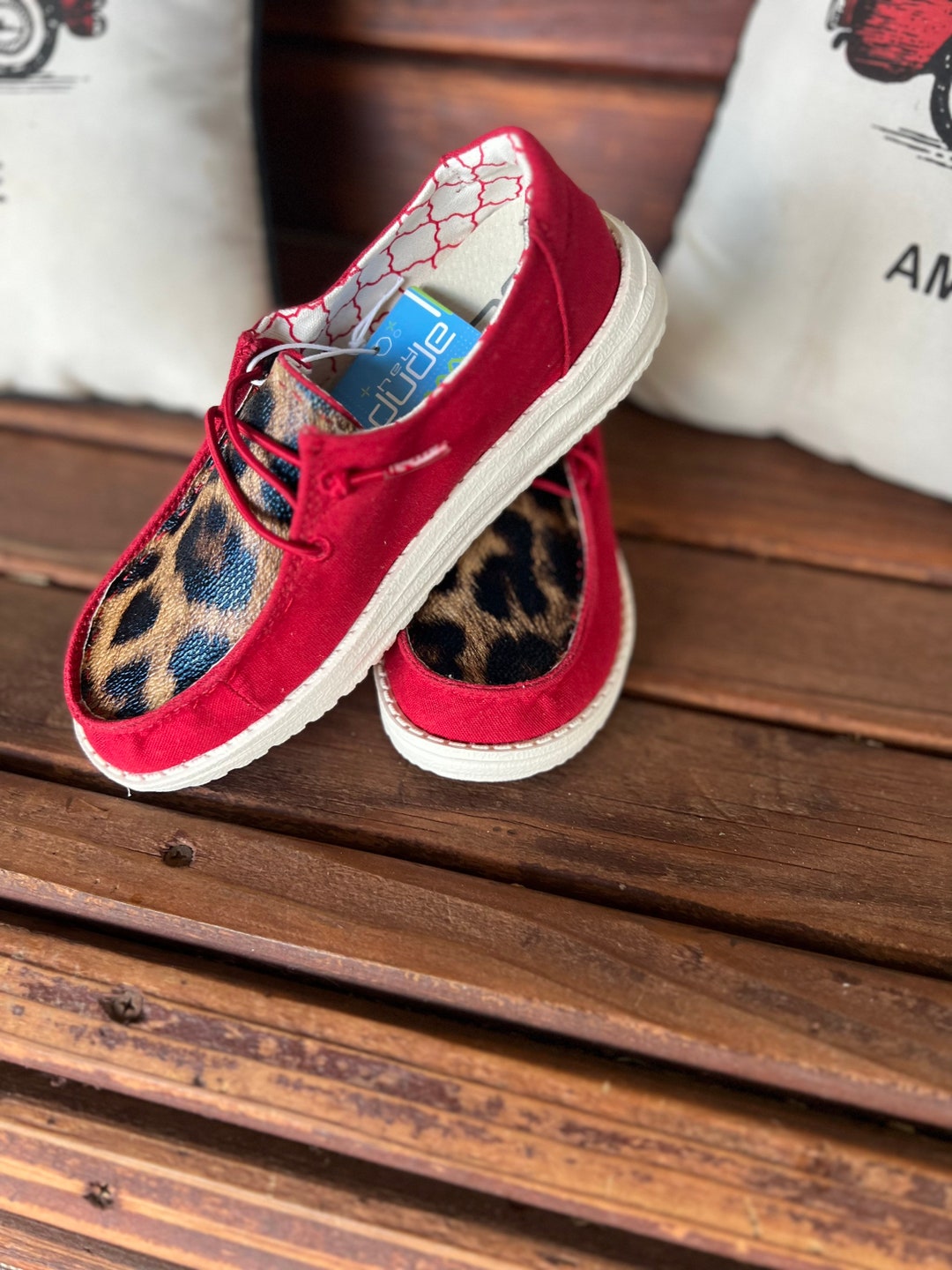 Made to Order Custom Hey Dudes With Cheetah Print - Etsy