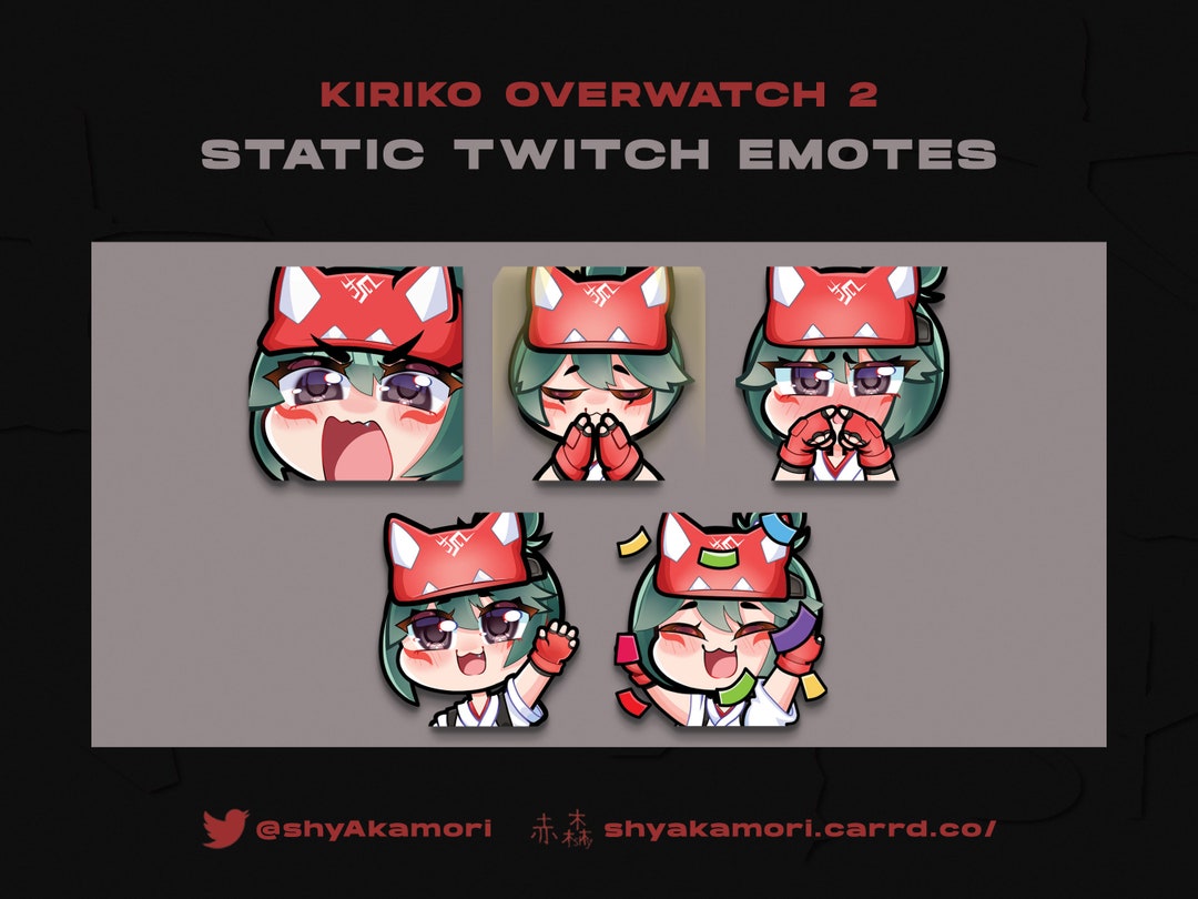 Kiriko Overwatch 2 Twitch Emotes Pack || 5 Kiriko OW Expressions for ...