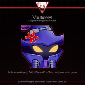 Veigar - Lol 3 Stream Emotes Pack | 3 Emoji Expressions for Twitch ...
