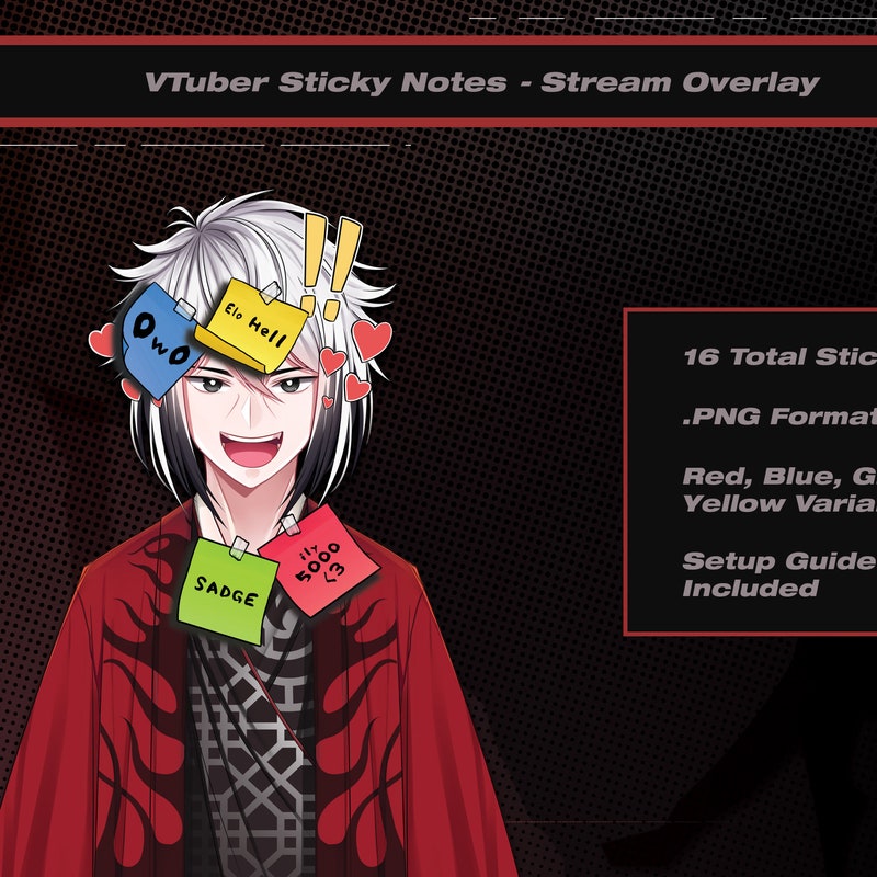 Sticky Notes Vtuber - Etsy