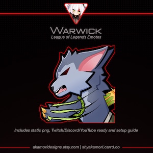 Warwick League of Legends Twitch Emotes Pack | Arcane Lol Jinx Emotes ...