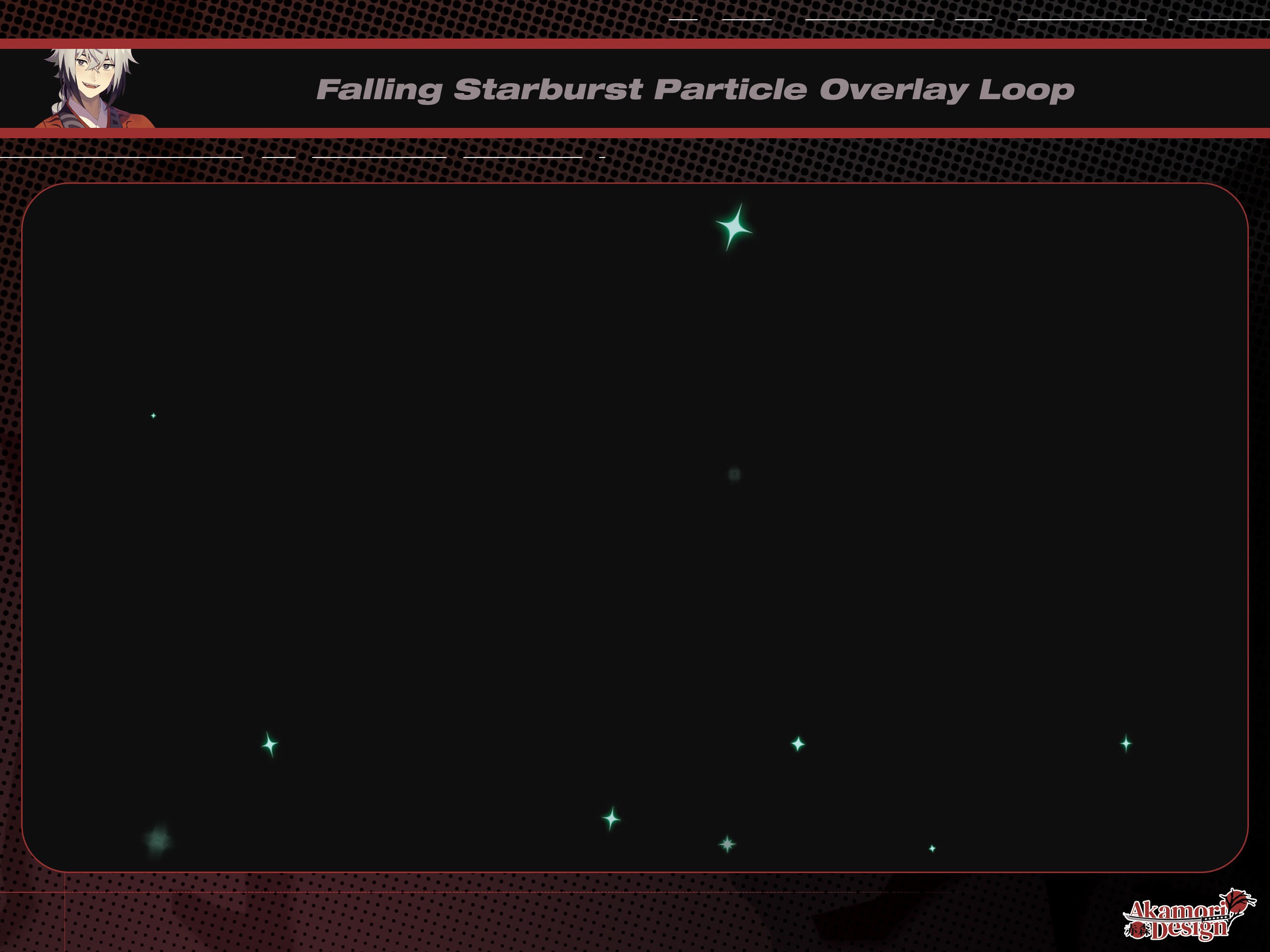 Animated Looping Falling Stars Overlay for Backgrounds Vtuber Assets ...