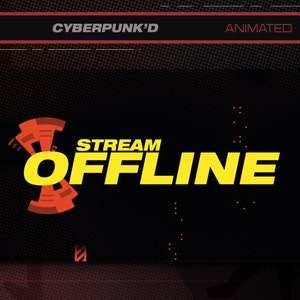 Cyberpunk Digital Futuristic Techy Animated Twitch Pack | BLK/RED/YLW ...