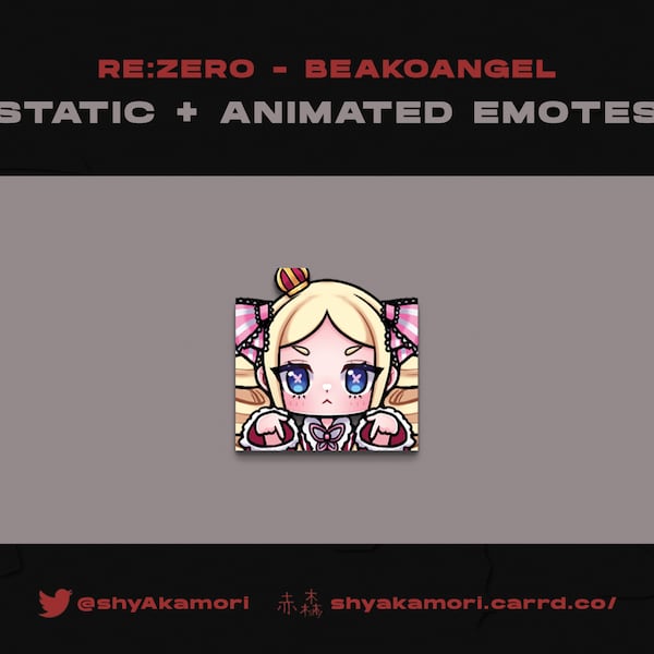 Rezero Twitch Emotes - Etsy