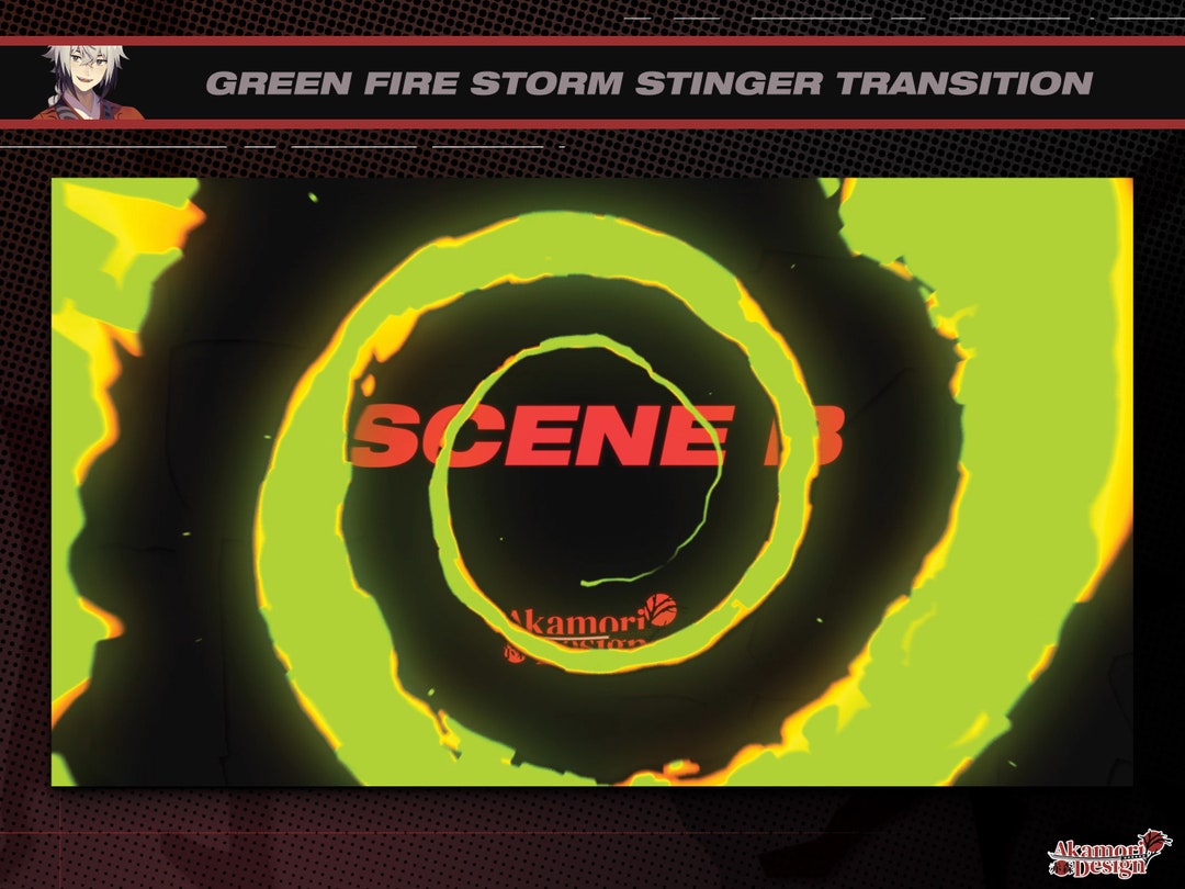 Fire Themed Stinger Transition | Fire Storm OBS Scene Stinger | Spiral ...