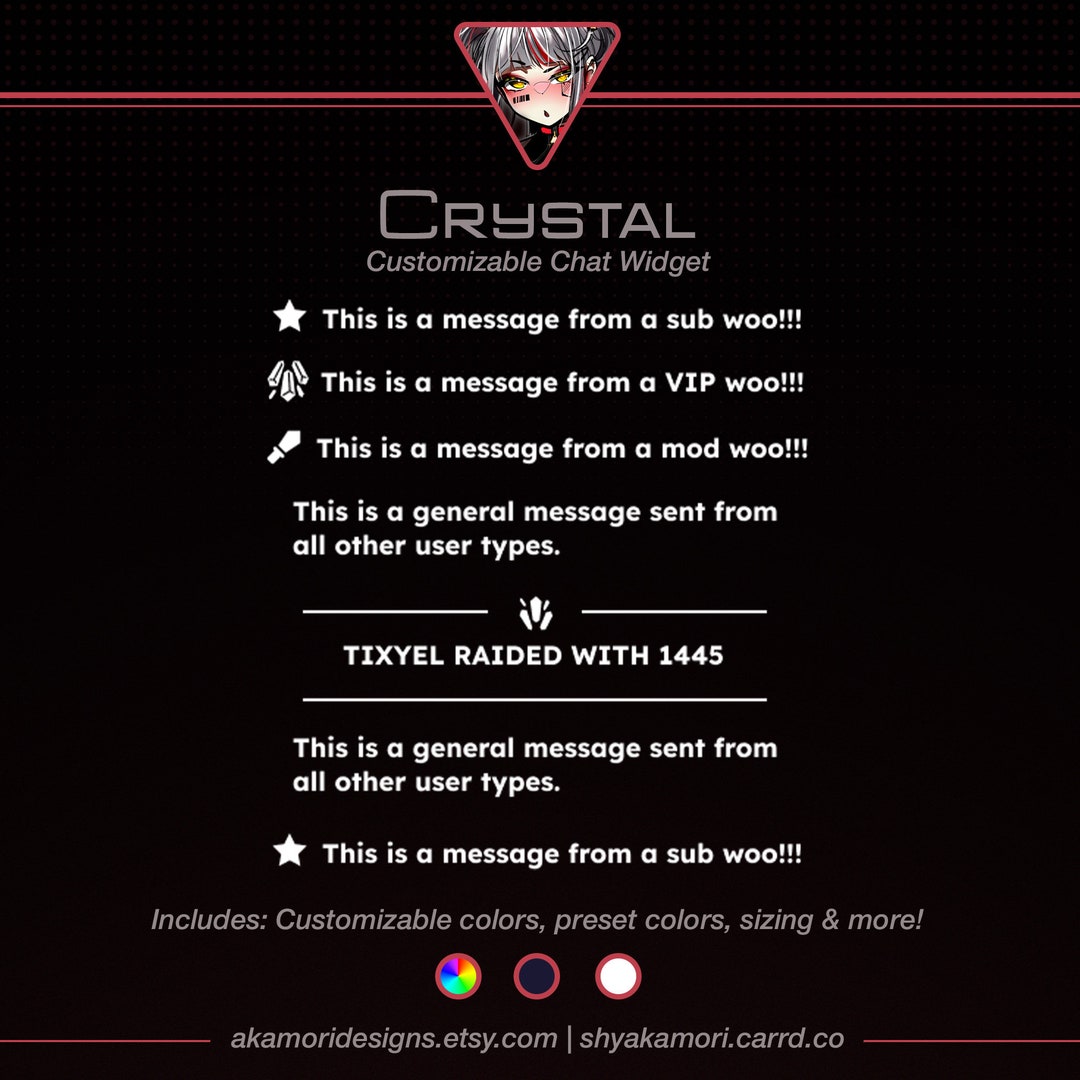 Minimalist Line Chat Widget | Custom Badges, Pronouns | Customizable ...