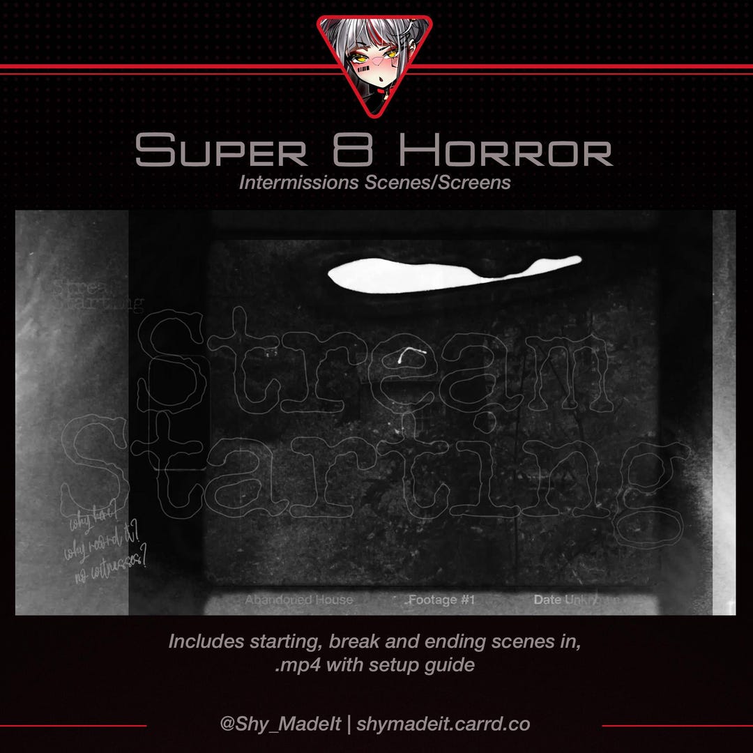 Super 8 Horror Film Inspired Intermission Scene Set | Twitch, Youtube ...
