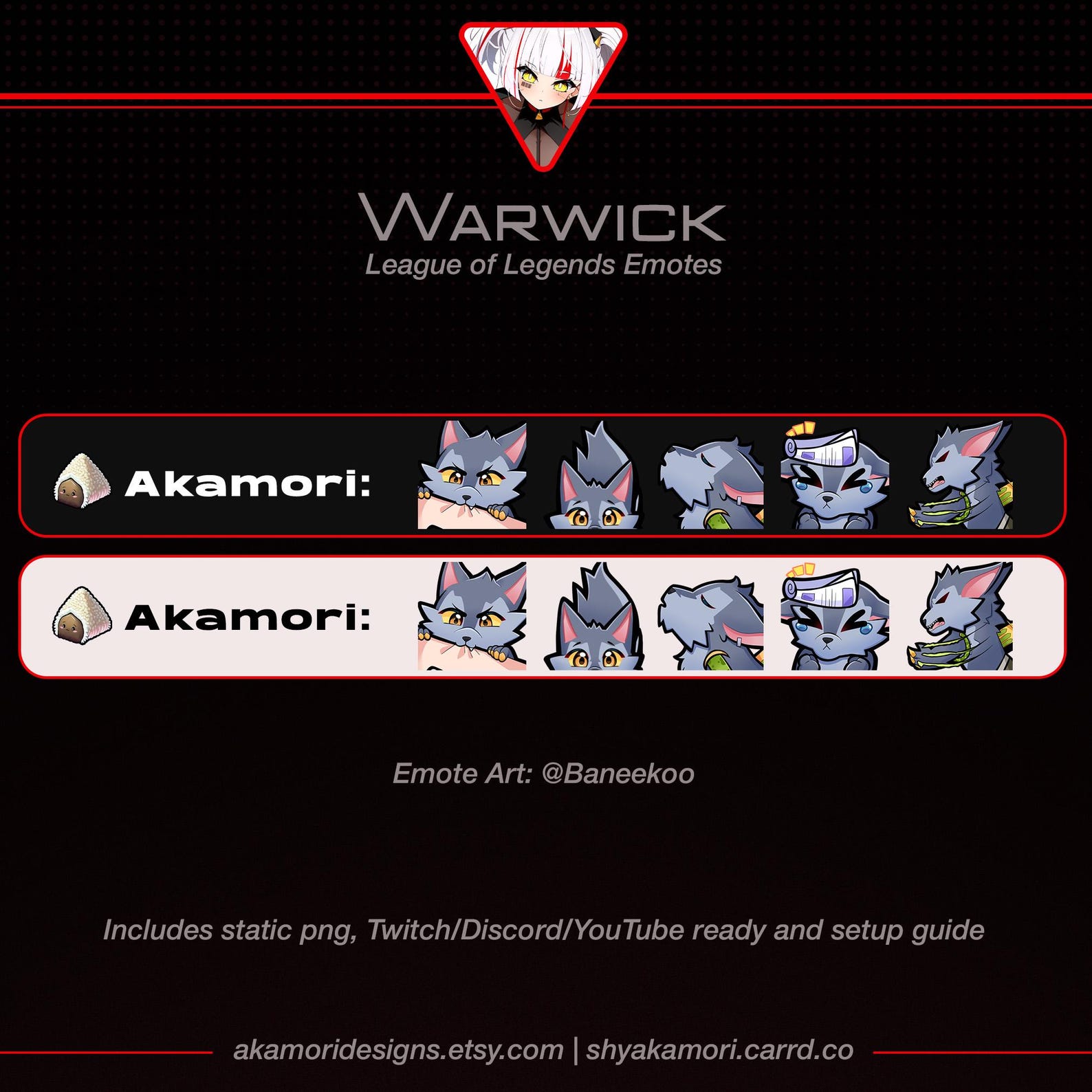 Warwick League of Legends Twitch Emotes Pack | Arcane Lol Jinx Emotes ...