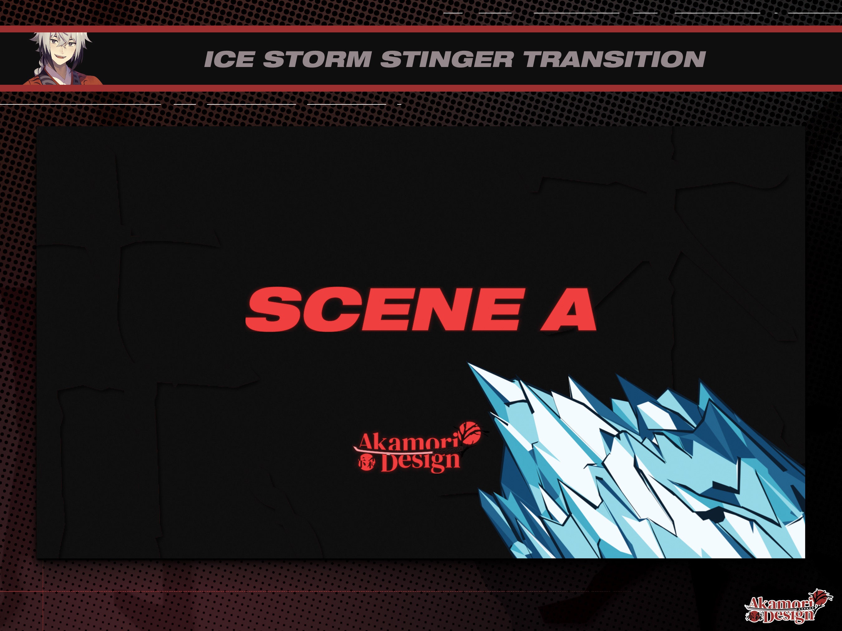 Ice Themed Stinger Transition Ice Storm OBS Scene Stinger Winter ...