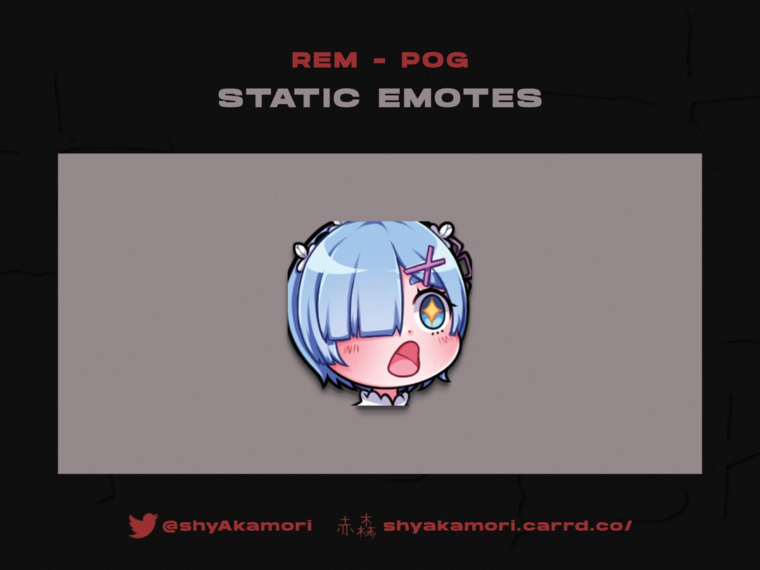 Static Emotes | Rem POG | Re:zero Starting Life in Another World ...