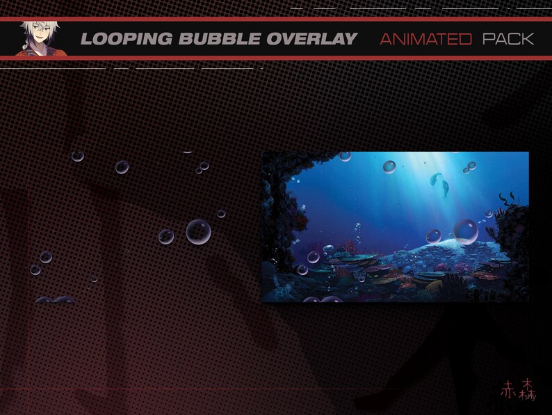 Animated Looping Bubble Overlay for Backgrounds | Vtuber Assets | Stream Overlay | Video Editing ...
