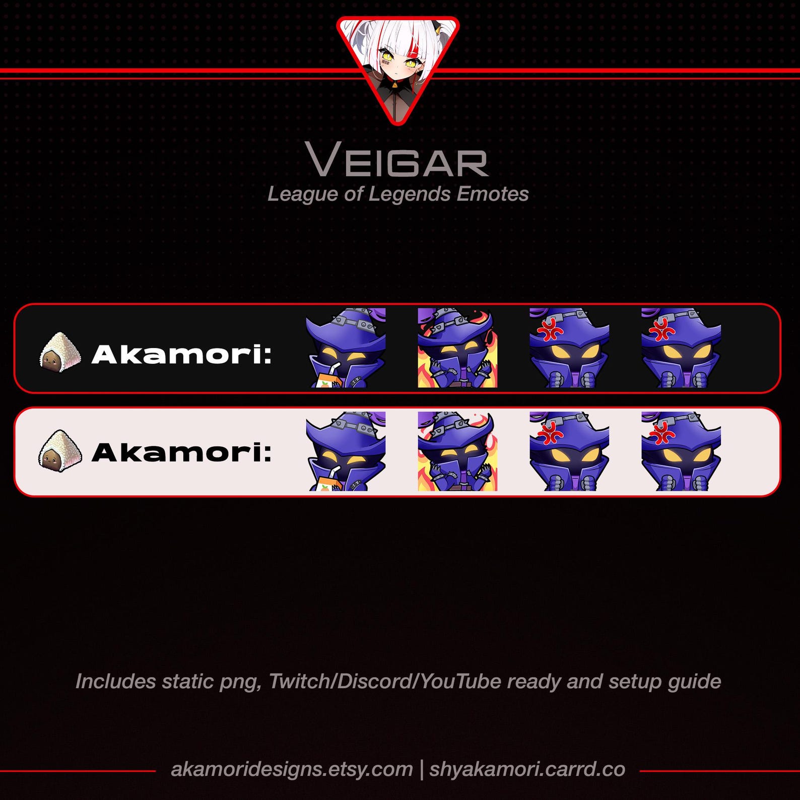 Veigar - Lol 3 Stream Emotes Pack | 3 Emoji Expressions for Twitch ...