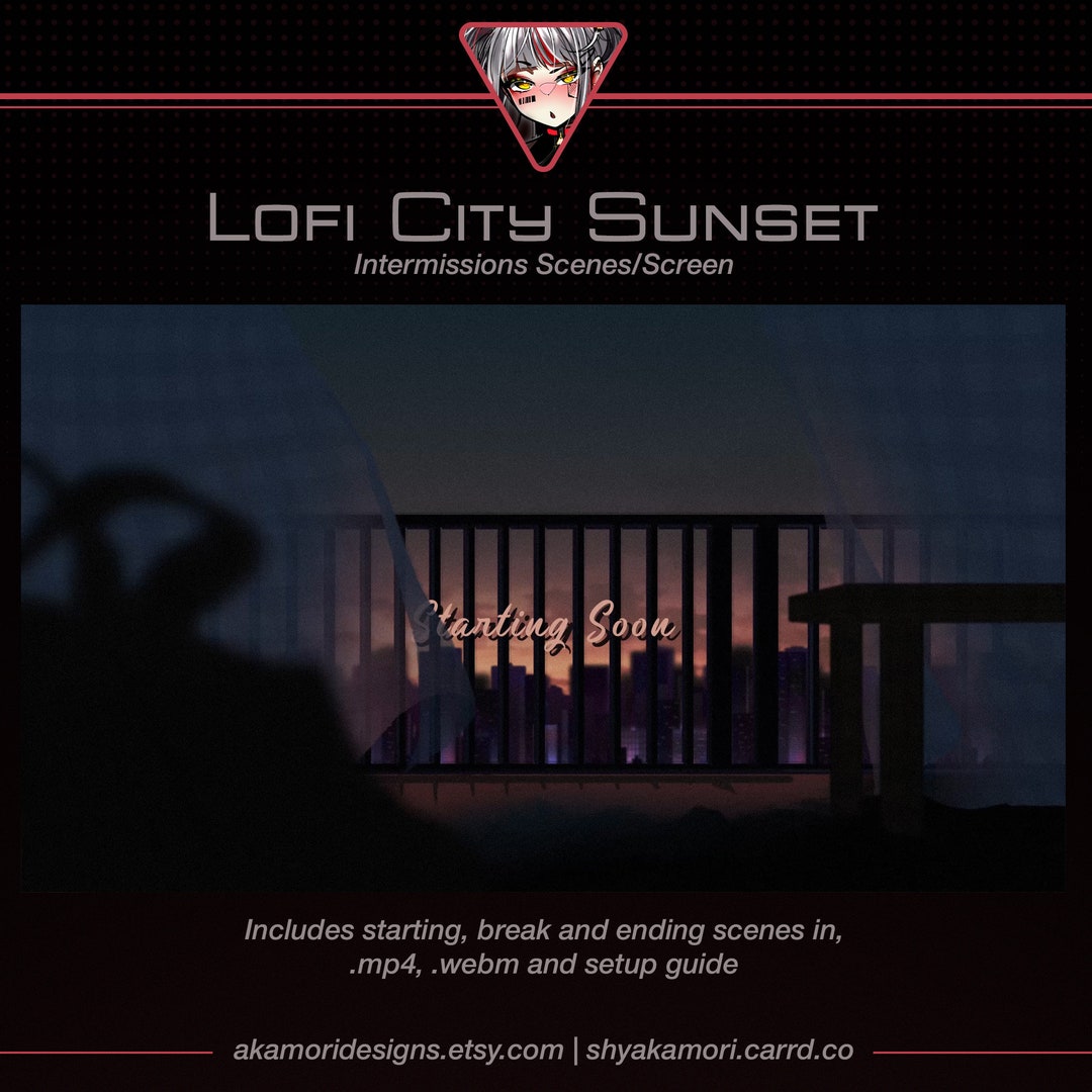 Cozy Cityscape Twitch Scenes | Animated Aesthetic Lofi Twitch Scenes ...