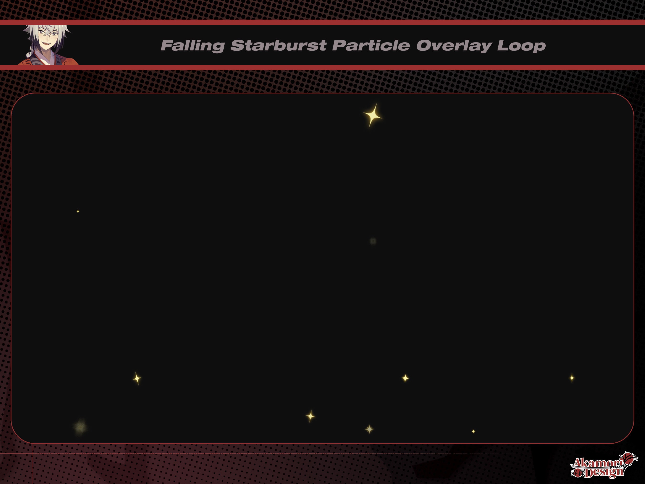 Animated Looping Falling Stars Overlay for Backgrounds Vtuber Assets ...