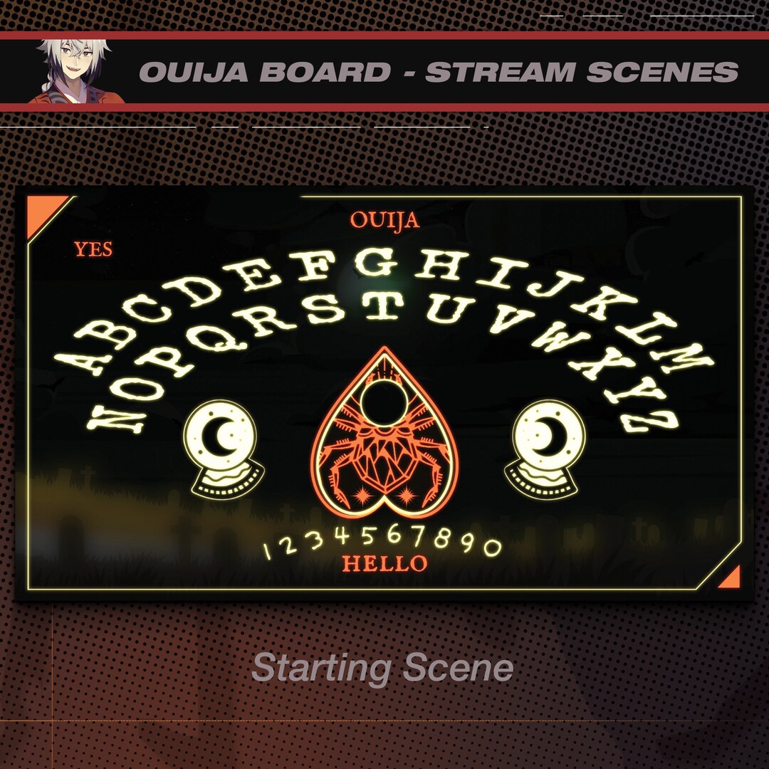 Halloween Themed Stream Screens | Animated Ouija Board Twitch Scenes| Spooky Overlays and ...