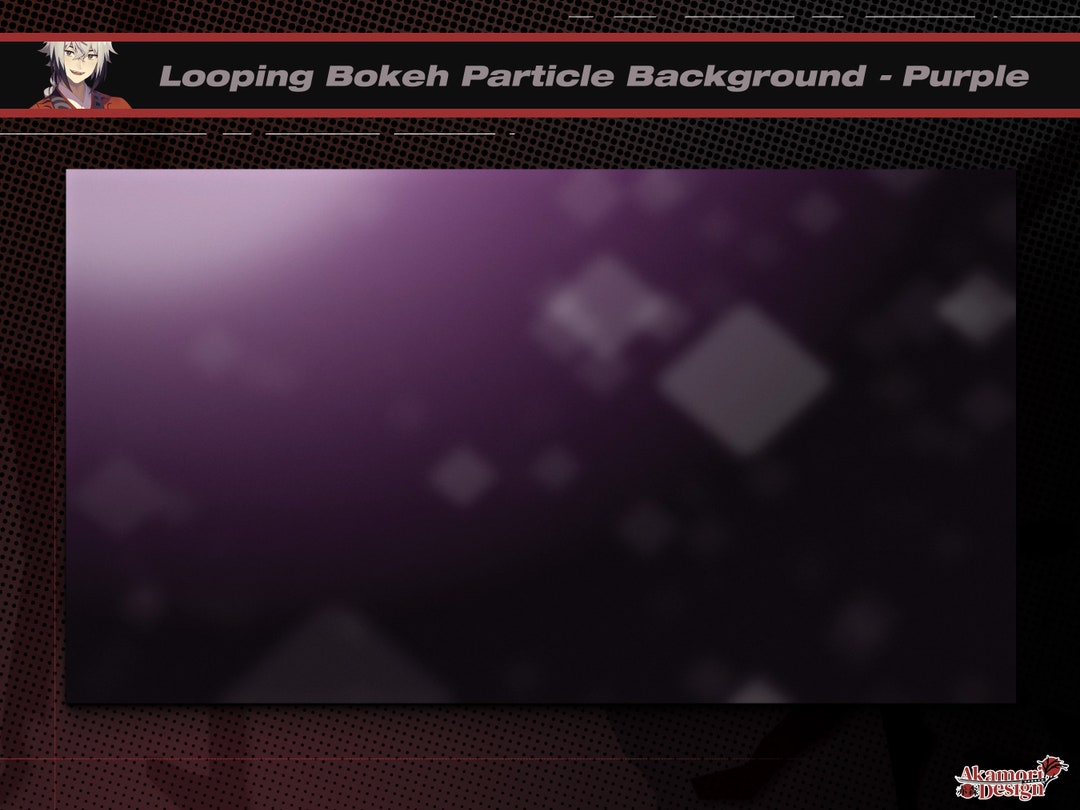 Purple Animated Looping Diamond Bokeh Particle Background | Vtuber ...