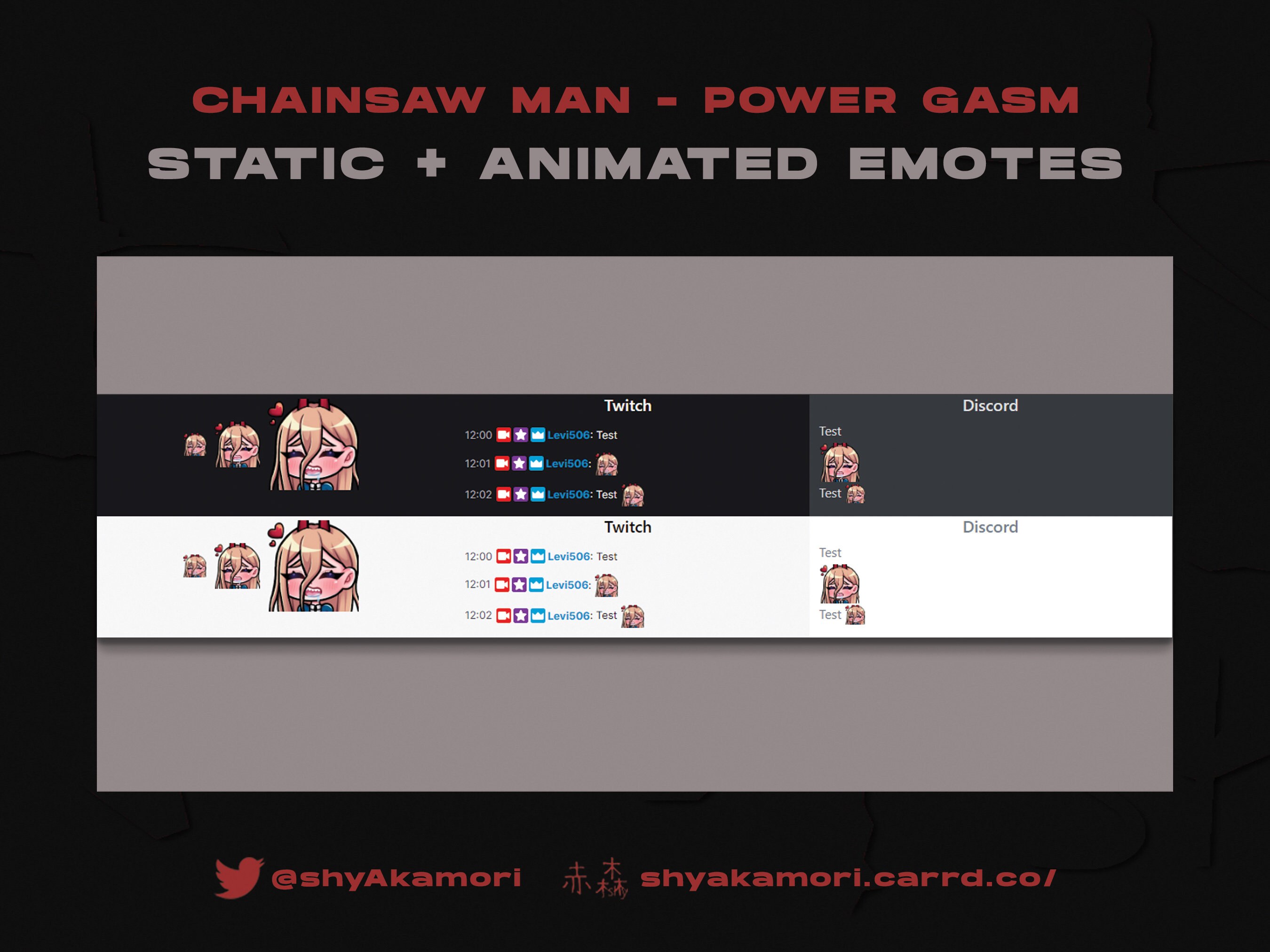 Static and Animated Emotes Pack Power Gasm Twitch, Discord, Youtube ...