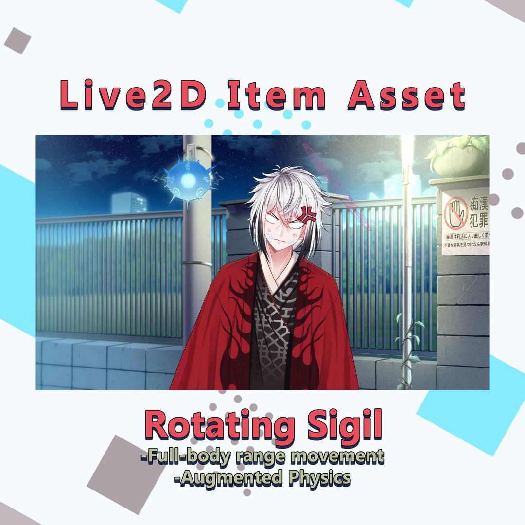 Magical Girl Vtube Studio Asset | Magic Circle Live2d Asset | Live2d ...