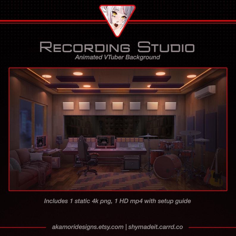 Animated Recording Studio and Music Room - Etsy UK