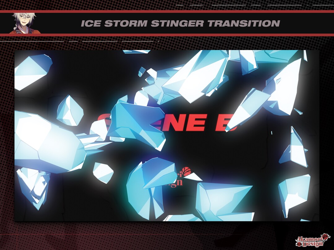 Ice Themed Stinger Transition | Ice Storm OBS Scene Stinger | Winter ...