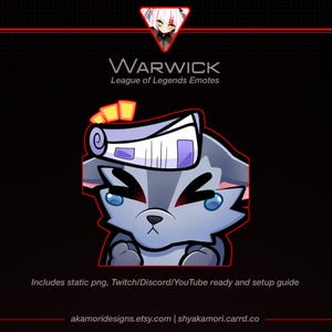 Warwick League of Legends Twitch Emotes Pack | Arcane Lol Jinx Emotes ...