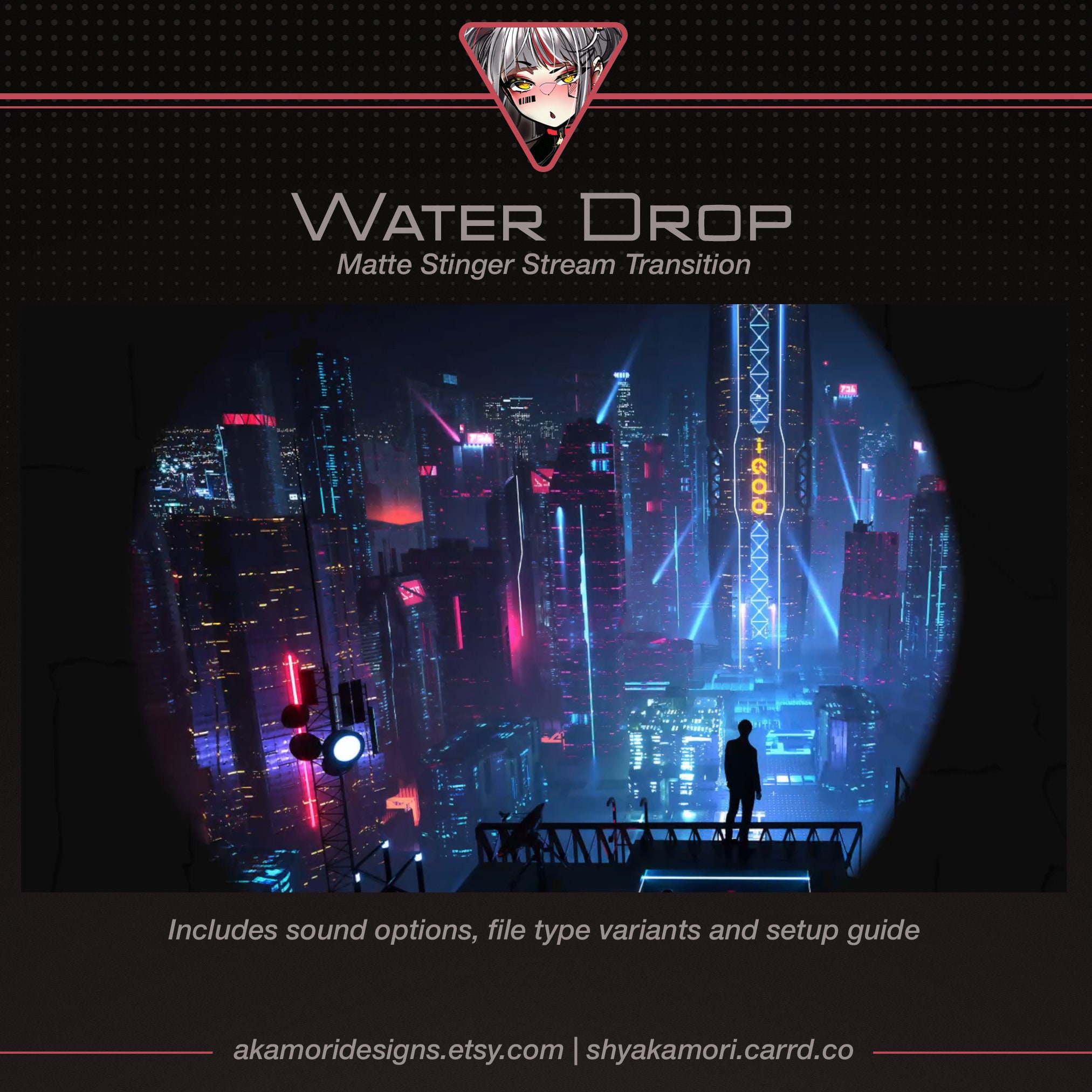 Water Drop and Ripple Track Matte Stinger Transition | Ethereal OBS ...
