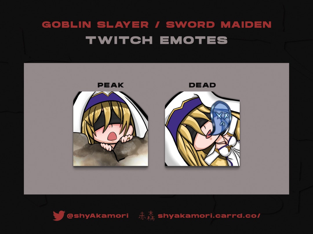 Static Emote Set | Sword Maiden Peak / Lurk & Dead | Goblin Slayer ...