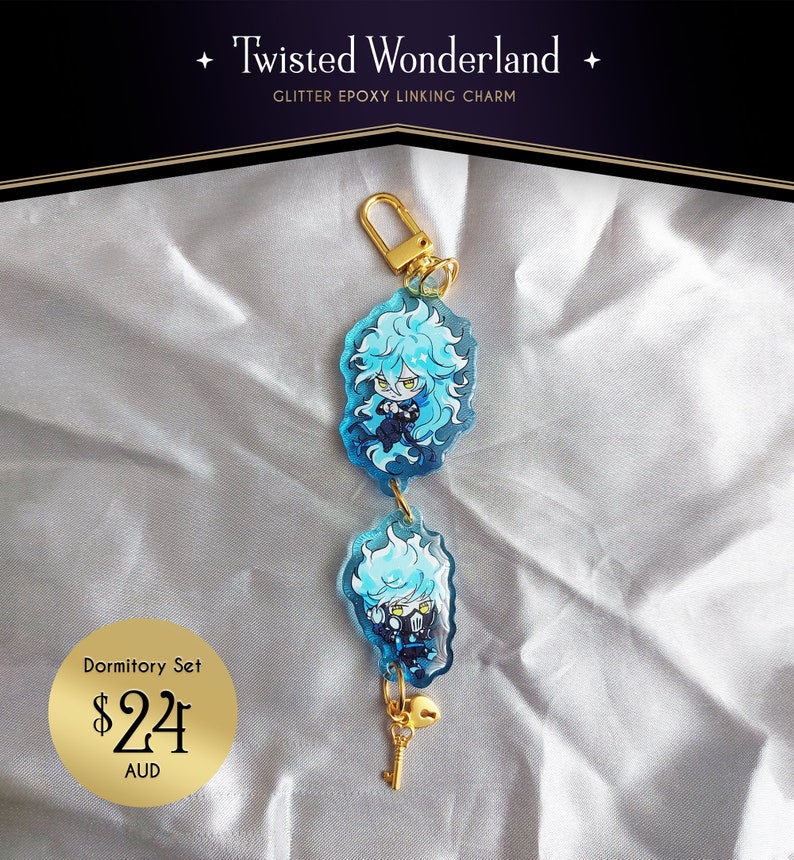 Twisted Wonderland Linking Charms Keychain - Etsy
